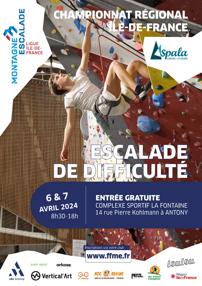 Dimanche 26 mai, venez découvrir l’escalade sur le nouveau mur d’Antony ...